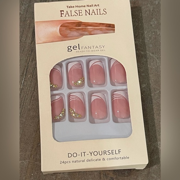 False Nails | Makeup | False Nails Gel Fantasy Beautiful French ...